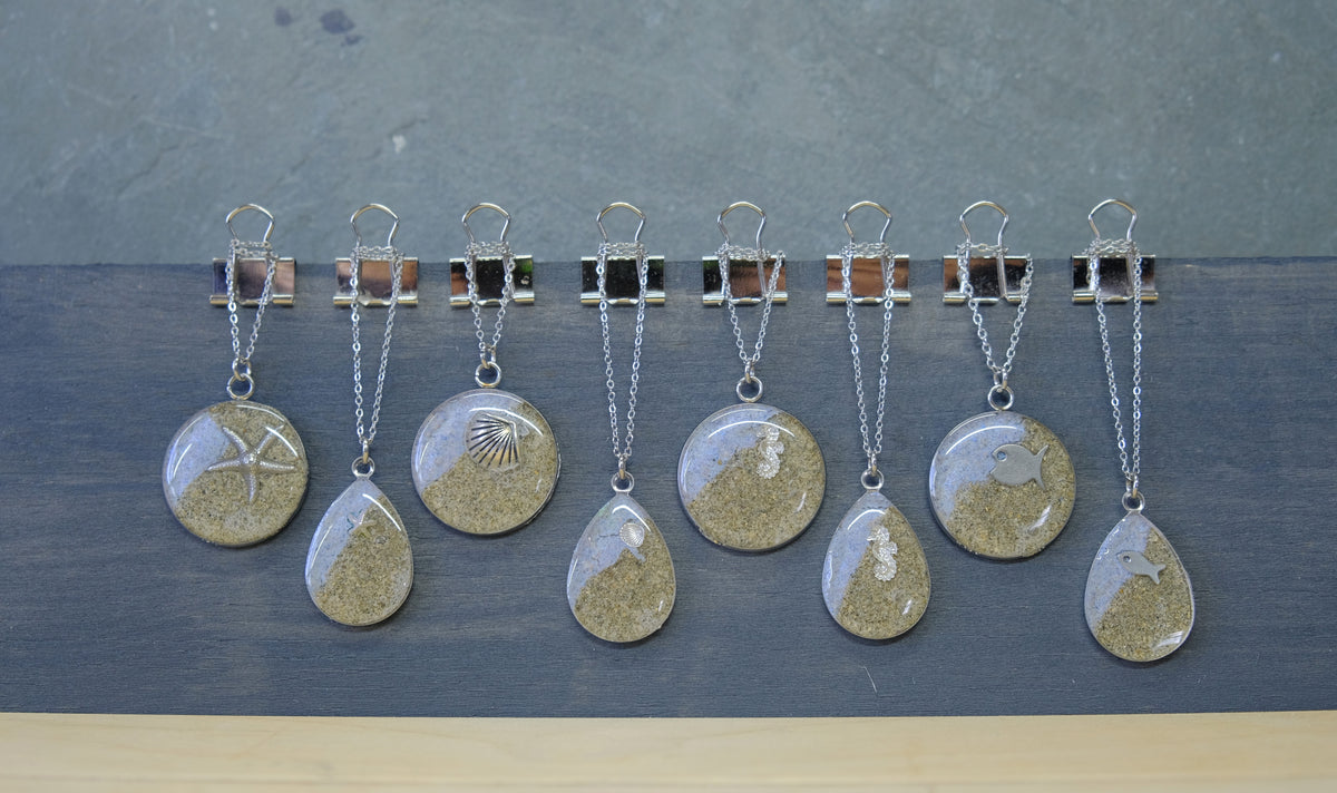 Shoreline Large Round Pendants with charms – Jo Thomas Jewellery